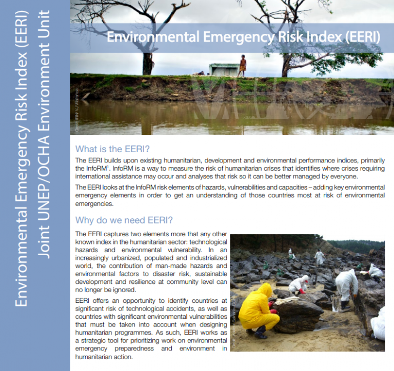 UN Environment/OCHA Joint Unit - Environmental Emergency Risk Index ...
